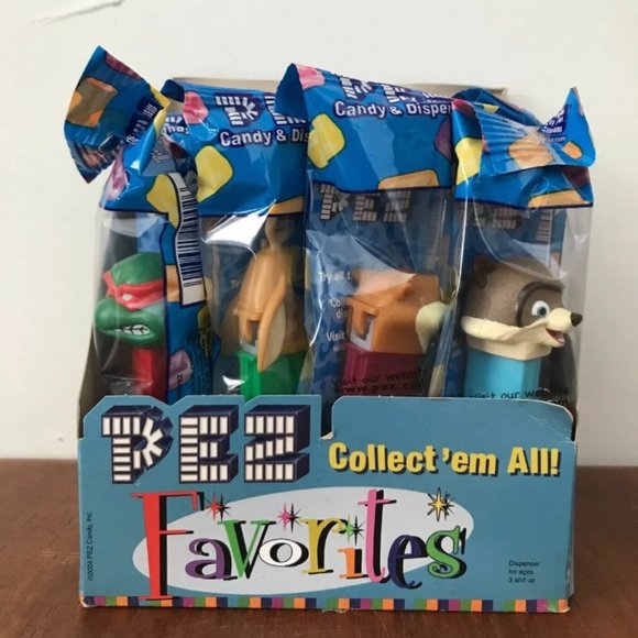 PEZ | Toys | Vintage Pez Favorites Dispensers Counter Display Ice Age ...